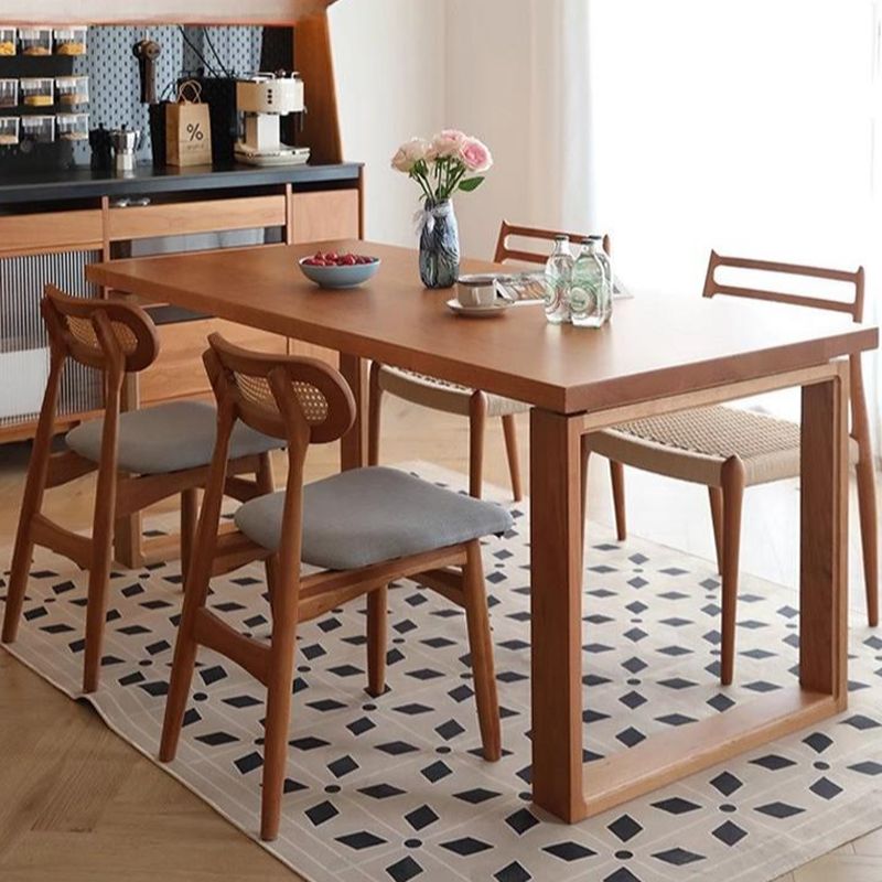 Oak wood rectangular Table Without chairs – ThunderWood Studio