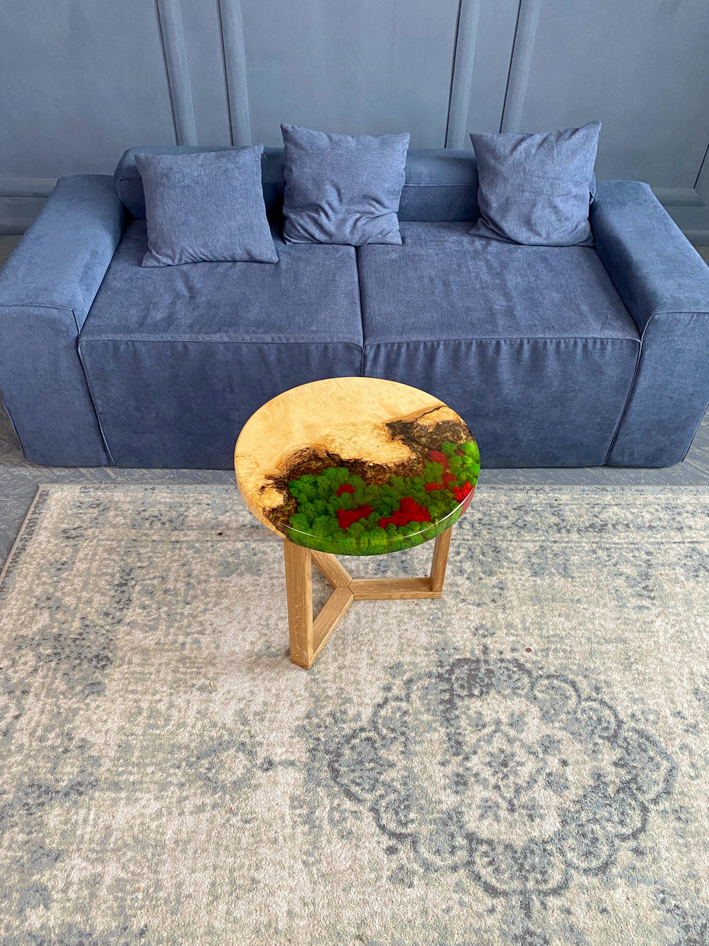 Small Resin Table | Walnut Wood Table – ThunderWood Studio