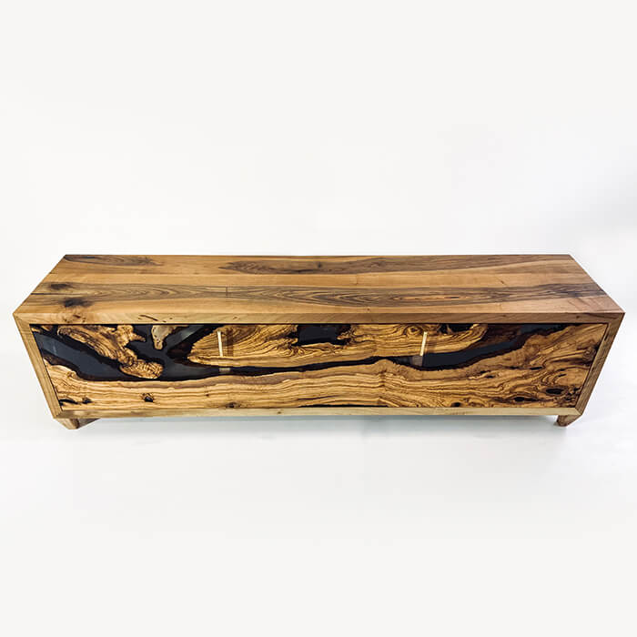 Clear Epoxy Resin and Wood Drawers – ThunderWood Studio