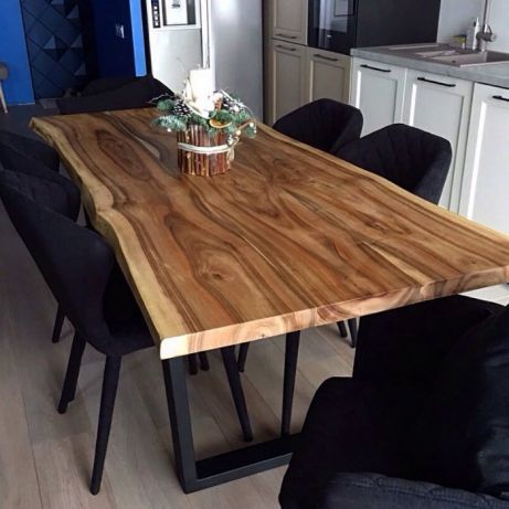 Solid Walnut Wood Dining Table in California – ThunderWood Studio